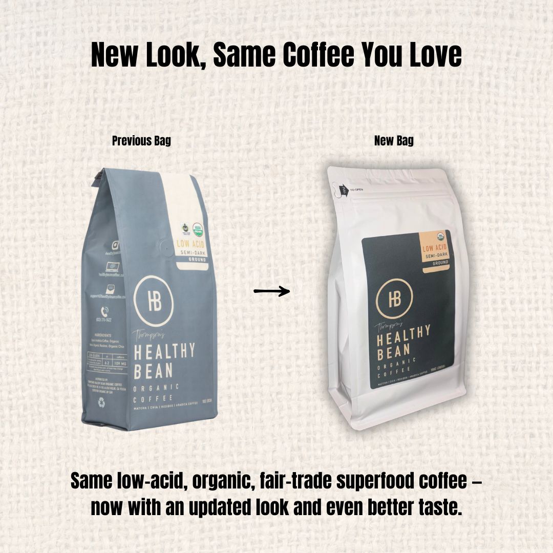 Healthy Bean Coffee: Organic, Low Acid Coffee Given a Healthy Boost